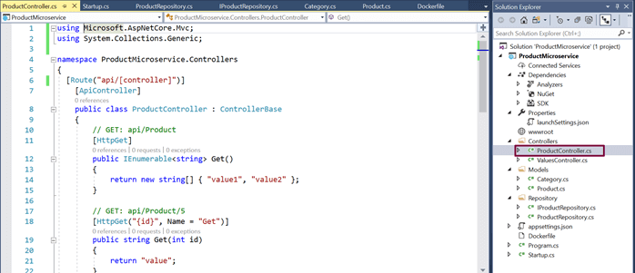 Microservices Using Aspnet Core